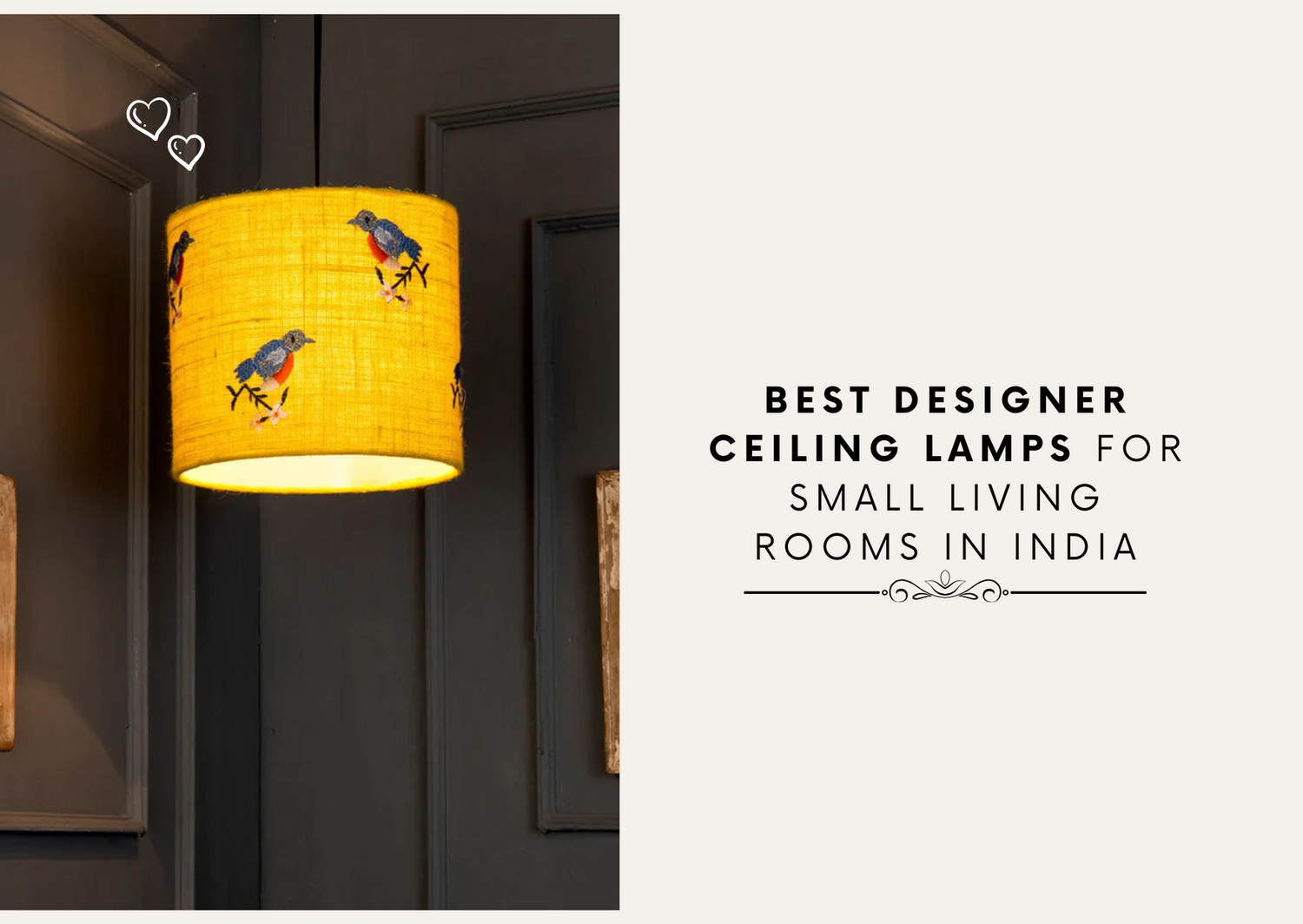 Best Designer Ceiling Lamps for Small Living Rooms in India – Green Girgit